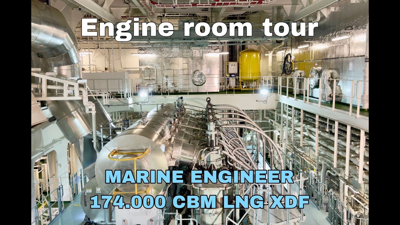 🚢 Step Inside the Engine Room of a Modern LNG XDF Carrier! 🌊 LNG/C ...