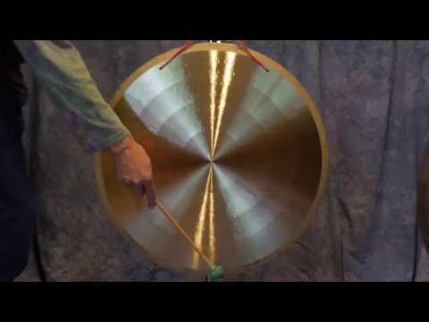 Solar 24 inch Bronze Gong w/Tutorial - YouTube
