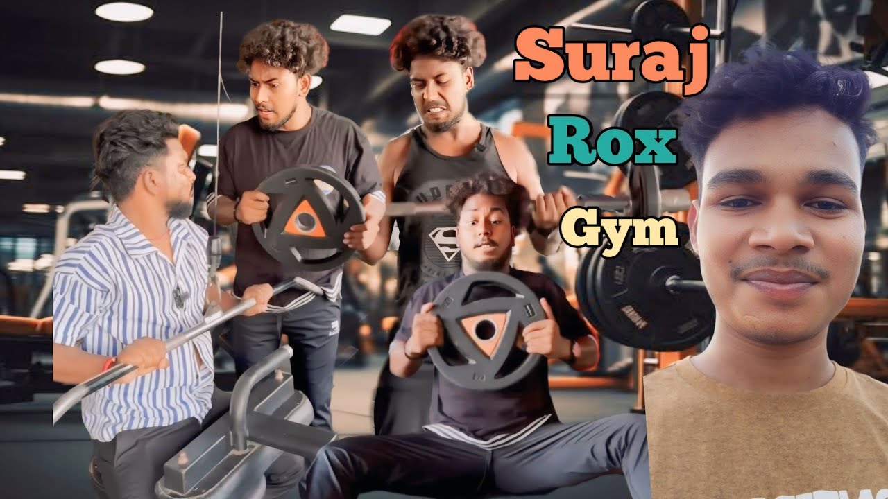 First Time Gym Suraj Rox Team || दम हैं तो हसी रोक कर दिखाओ 😂😂😂 - YouTube