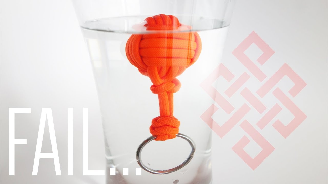 EXPERIMENT: Failed Floating Monkey's Fist Key Chain - YouTube