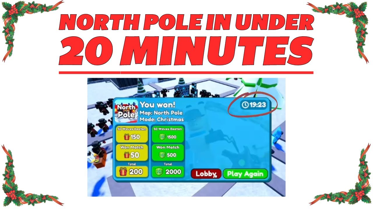 HOW WE BEAT TOILET TOWER DEFENSE NORTH POLE IN ONLY 19:23 - YouTube