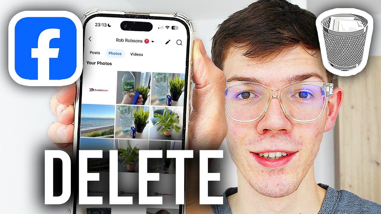How To Delete Photos From Facebook - Step By Step - YouTube