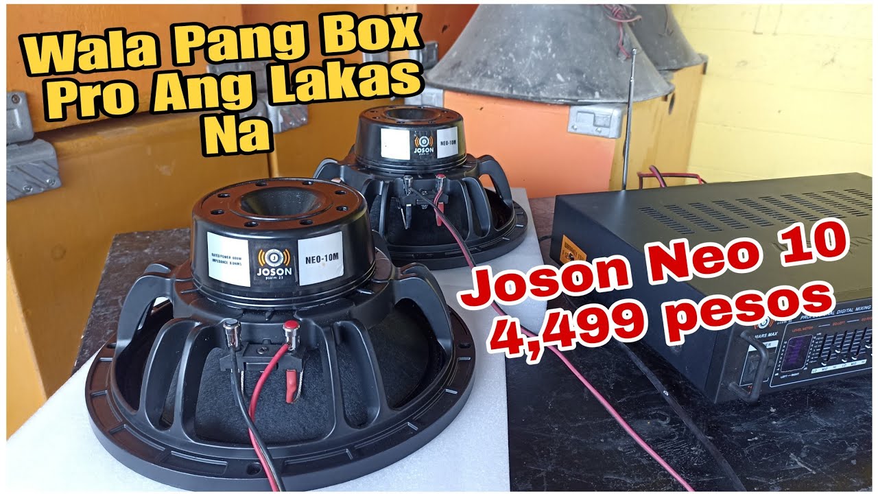 Joson Neo 10 Speaker Pang Line Array Set Up? Wala pang Box Ang Lakas na ...