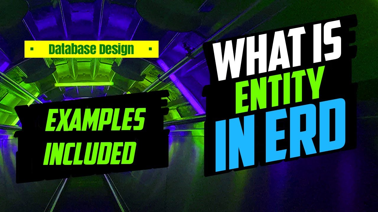 What is an Entity in an ER Diagram - YouTube