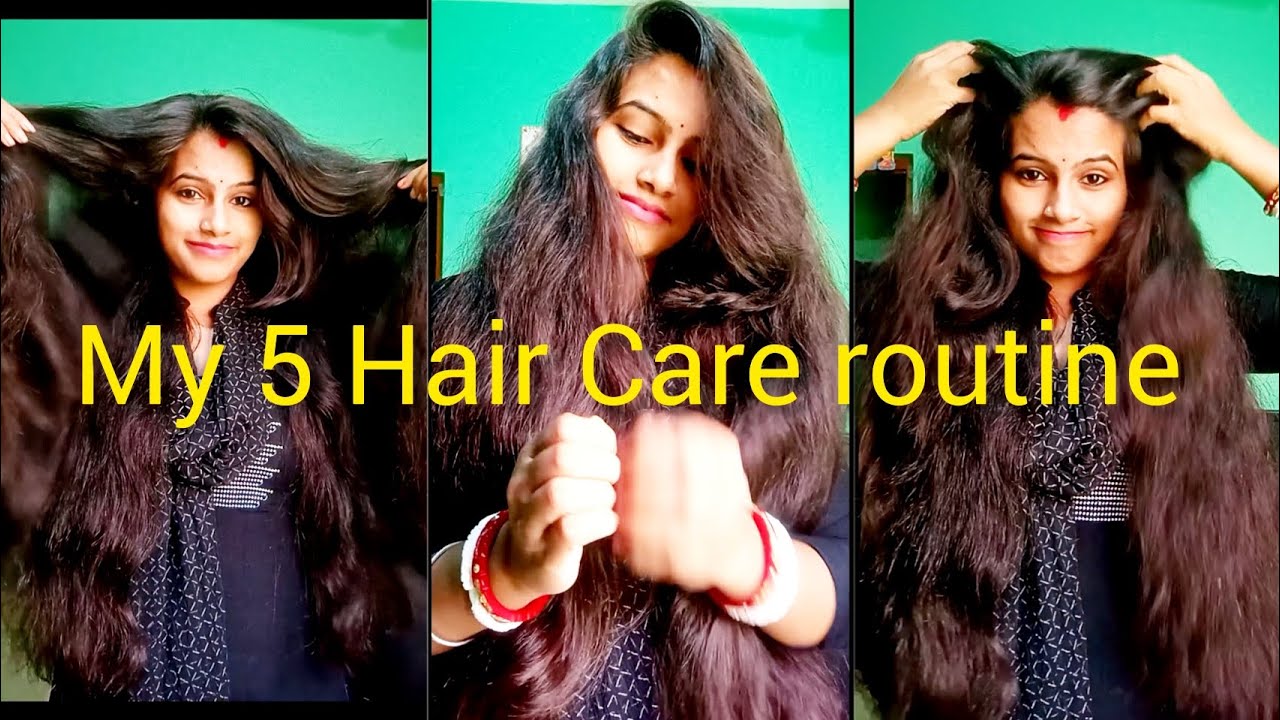 My Hair Care routine for long, thick and healthy hair👍//hair growth ...