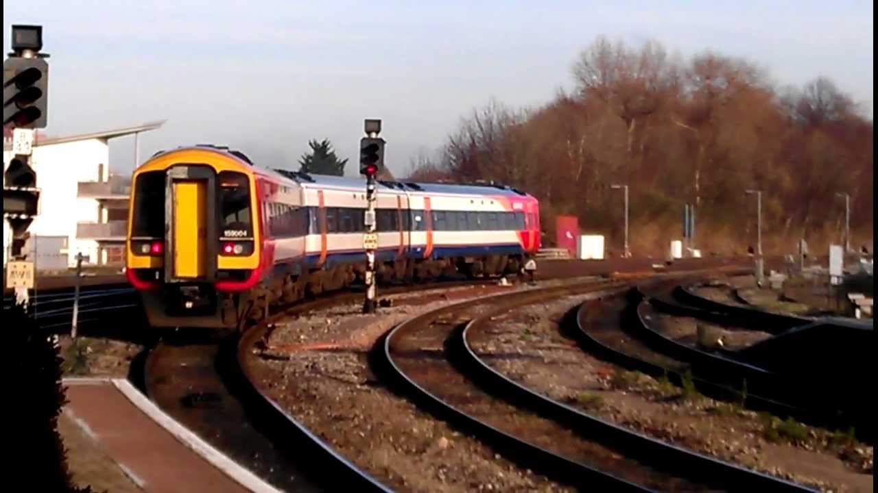 South West Trains Class 159 004 leaving Bristol Temple Meads Station ...