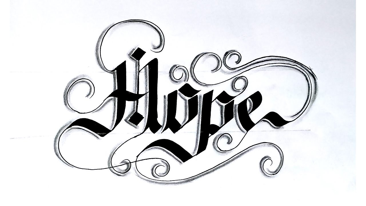 Calligraphy - Hope Calligraphy - How to write Hope in calligraphy ...