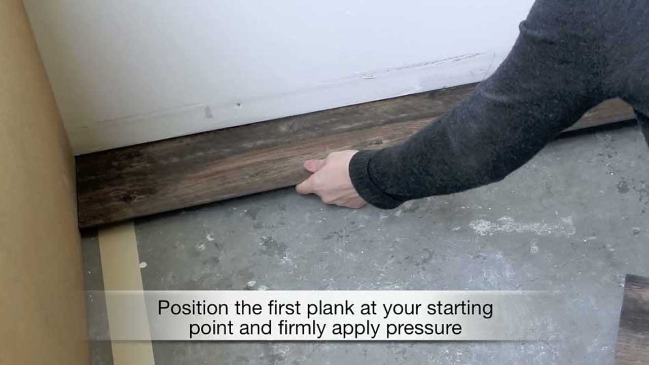 Vinyl Plank Loose Lay Installation - YouTube
