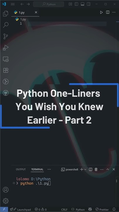 Python One‑Liners You Wish You Knew Earlier (Part 2) 🐍💡 #python #shorts - YouTube