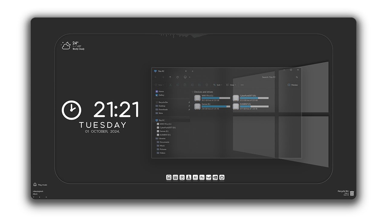 Make Your Windows Desktop INSANELY Sleek in 2024 - YouTube