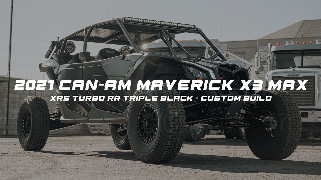 2021 CAN AM MAVERICK X3 MAX XRS TURBO RR TRIPLE BLACK - CUSTOM BUILD ...