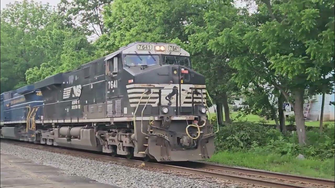NS 7641 Leads TAG NS 4851 NS 4677 NS 9921 NS 4764 on NS 12Z Passing Through in Boyce VA - YouTube