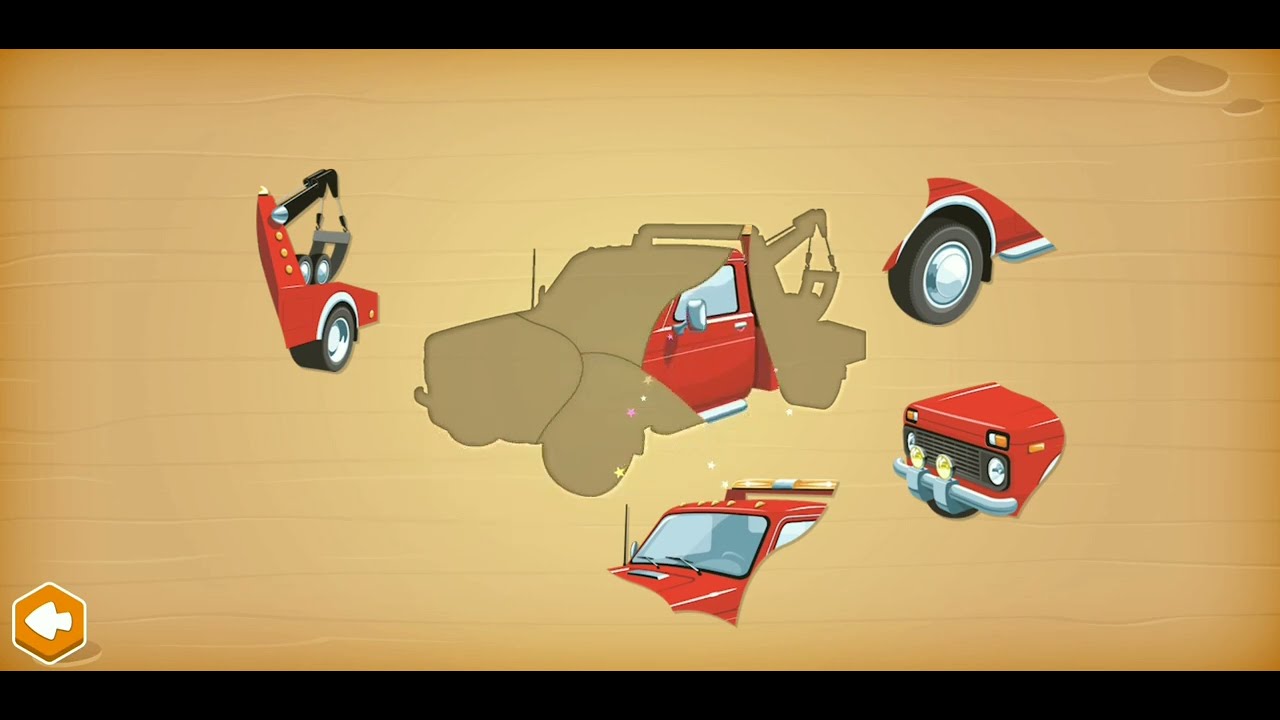 🧩 Tow Truck Puzzle 🧩 with Spoken Vehicle Name - 384 Puzzles for Kids ...