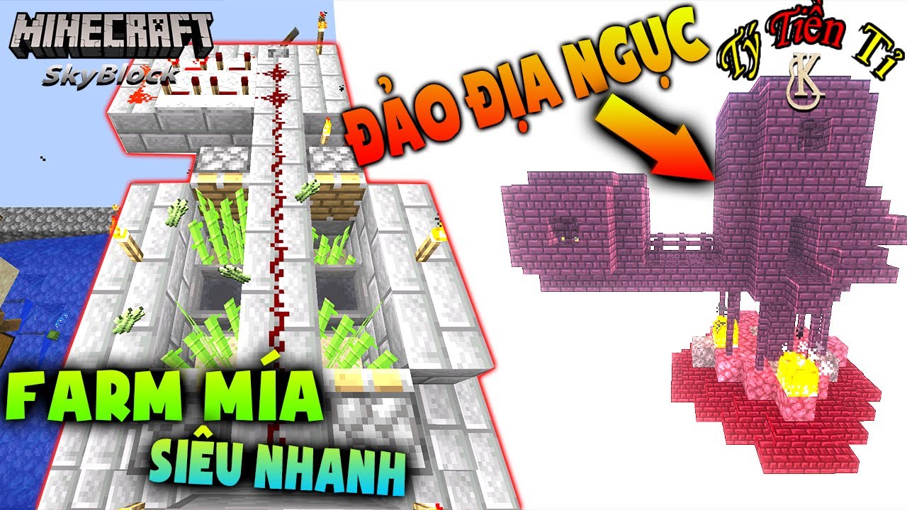 Máy Farm Mía Siêu Nhanh - Minecraft Skyblock # 6 - YouTube