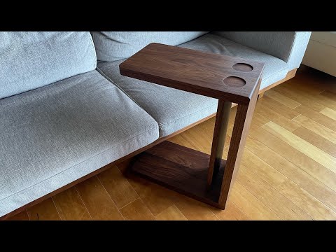 Sofa side table with reinforcement plate - YouTube