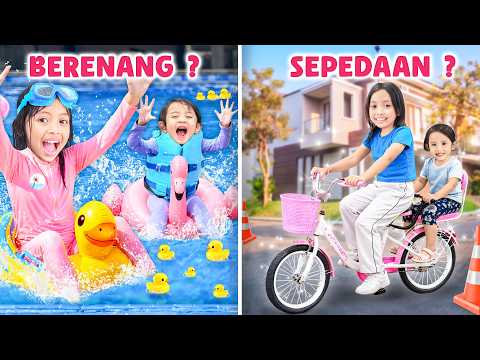 SEPEDA ATAU BERENANG?! 😱 Tim Leika Yang Mana?