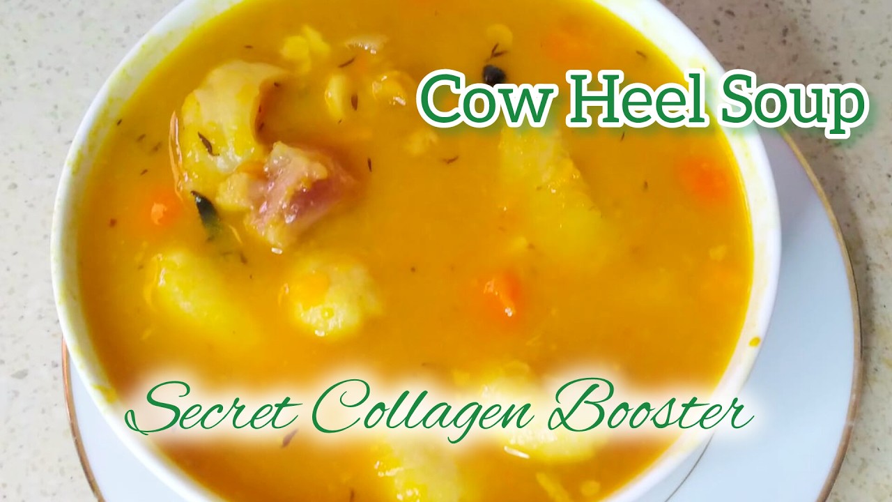 Cow Heel Soup🇹🇹🇯🇲||Cow Foot Soup for Beautiful Skin||Caribbean Style ...