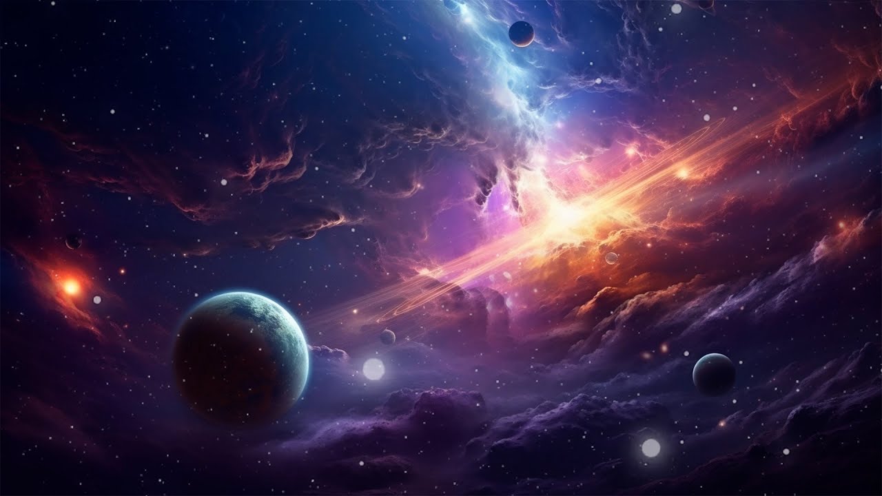 🌿 SPACE TRAVEL TO A BEAUTIFUL NEBULA / WORMHOLE, HYPNOTIC JOURNEY ...