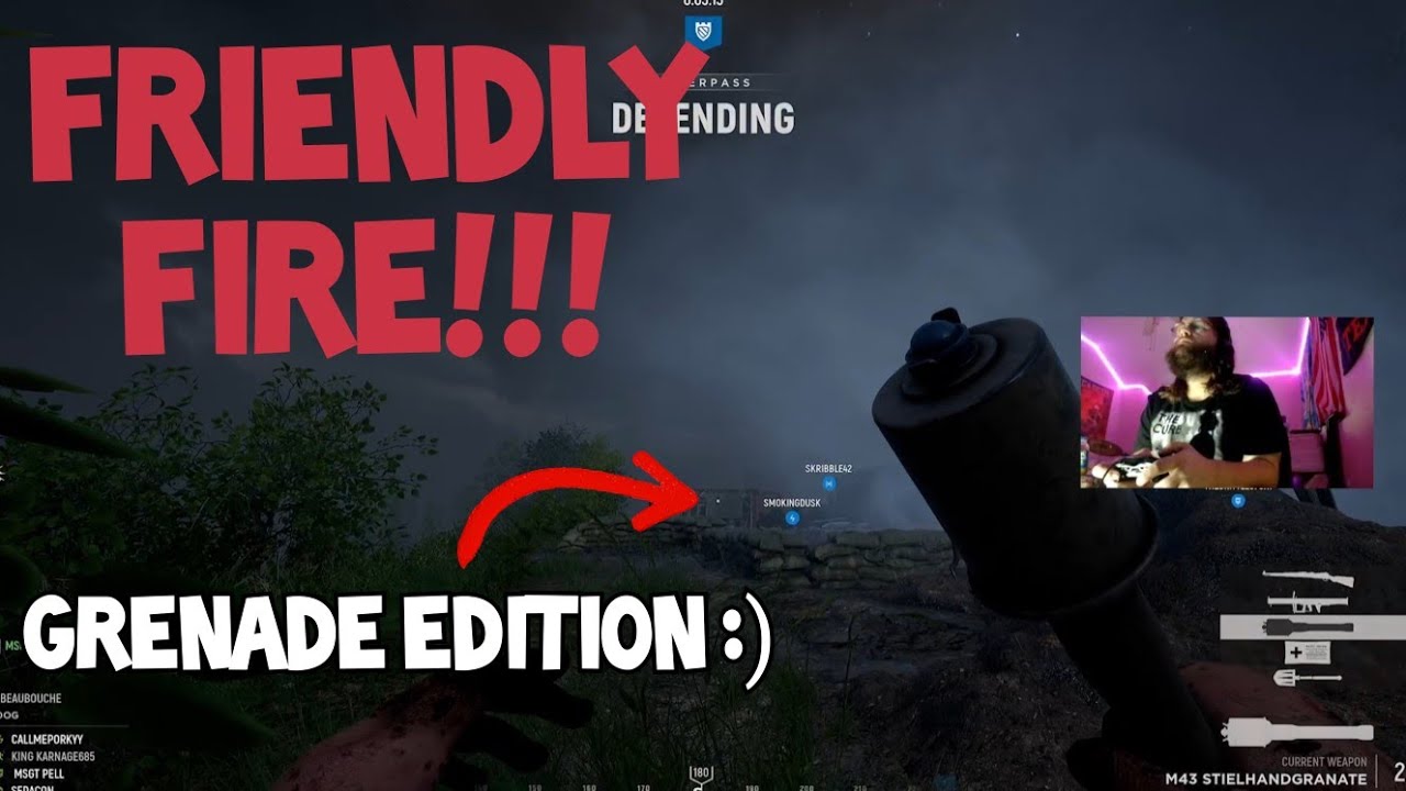 FRIENDLY FIRE!!! grenade edition ;) Hell Let Loose - YouTube