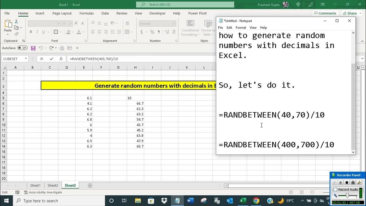 Generate Random Numbers With Decimals In Excel YouTube generate-random-numbers-with-decimals-in-excel-youtube