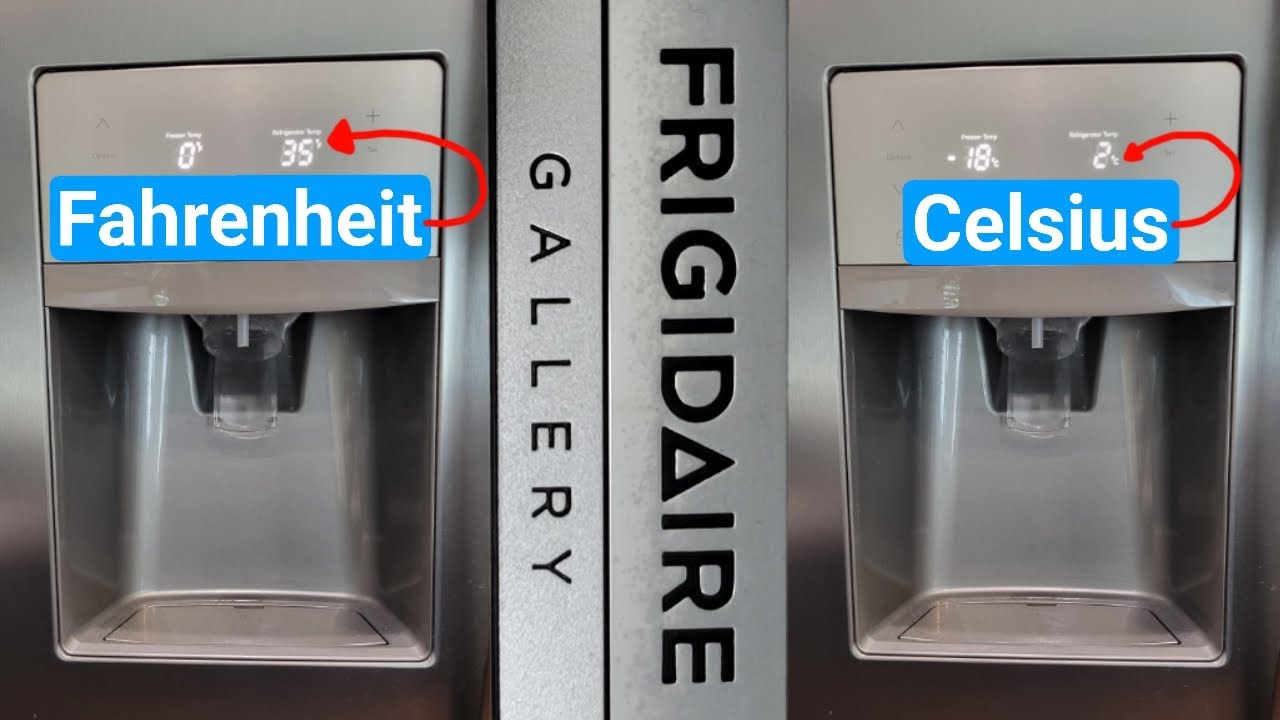 Frigidaire Gallery Refrigerator – How To Change Between Fahrenheit ...