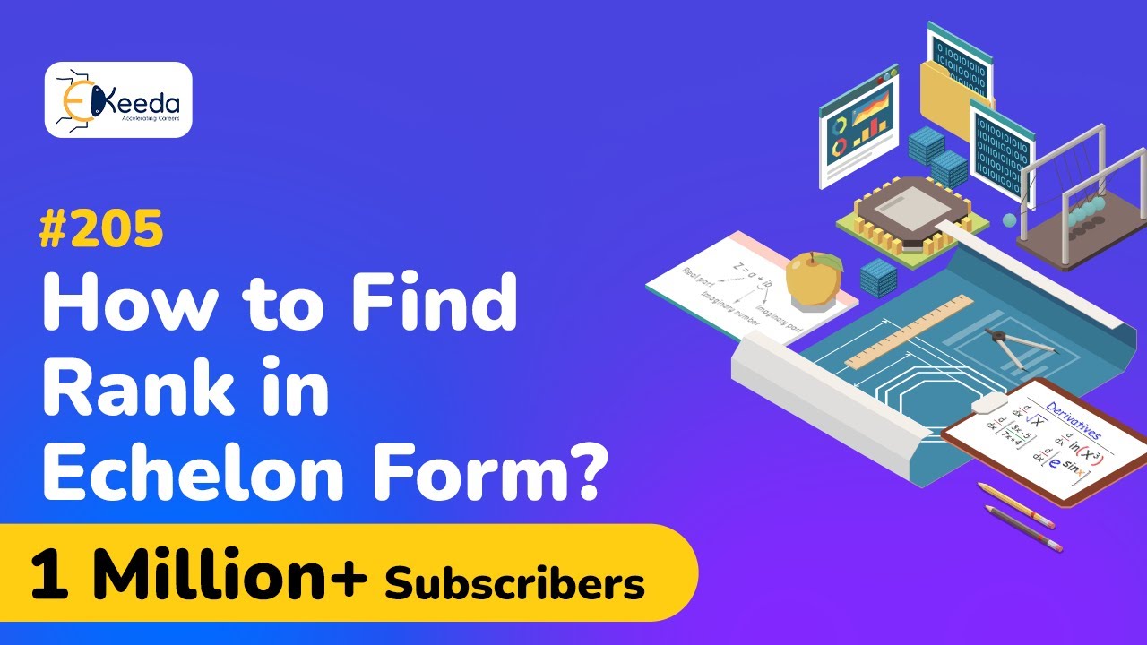 How to find rank in Echelon form - YouTube