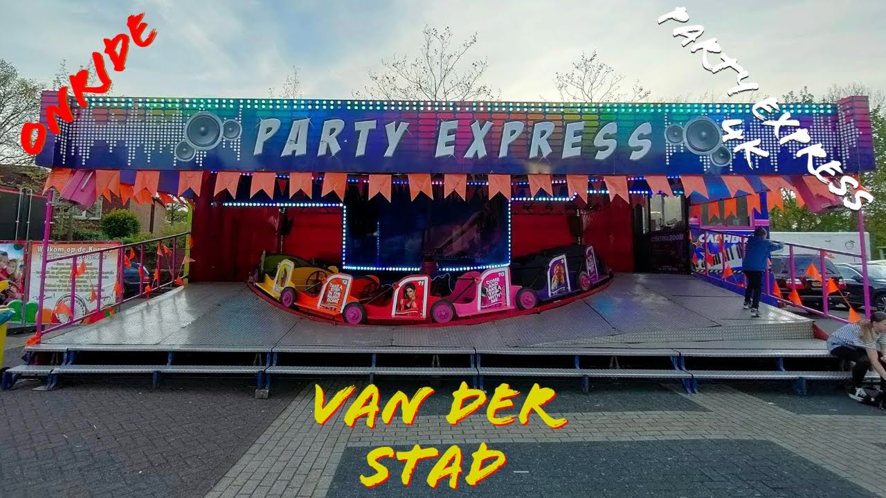 Onride Party Express Van Der Stad (Zelfbouw Rupsbaan) 4K - YouTube