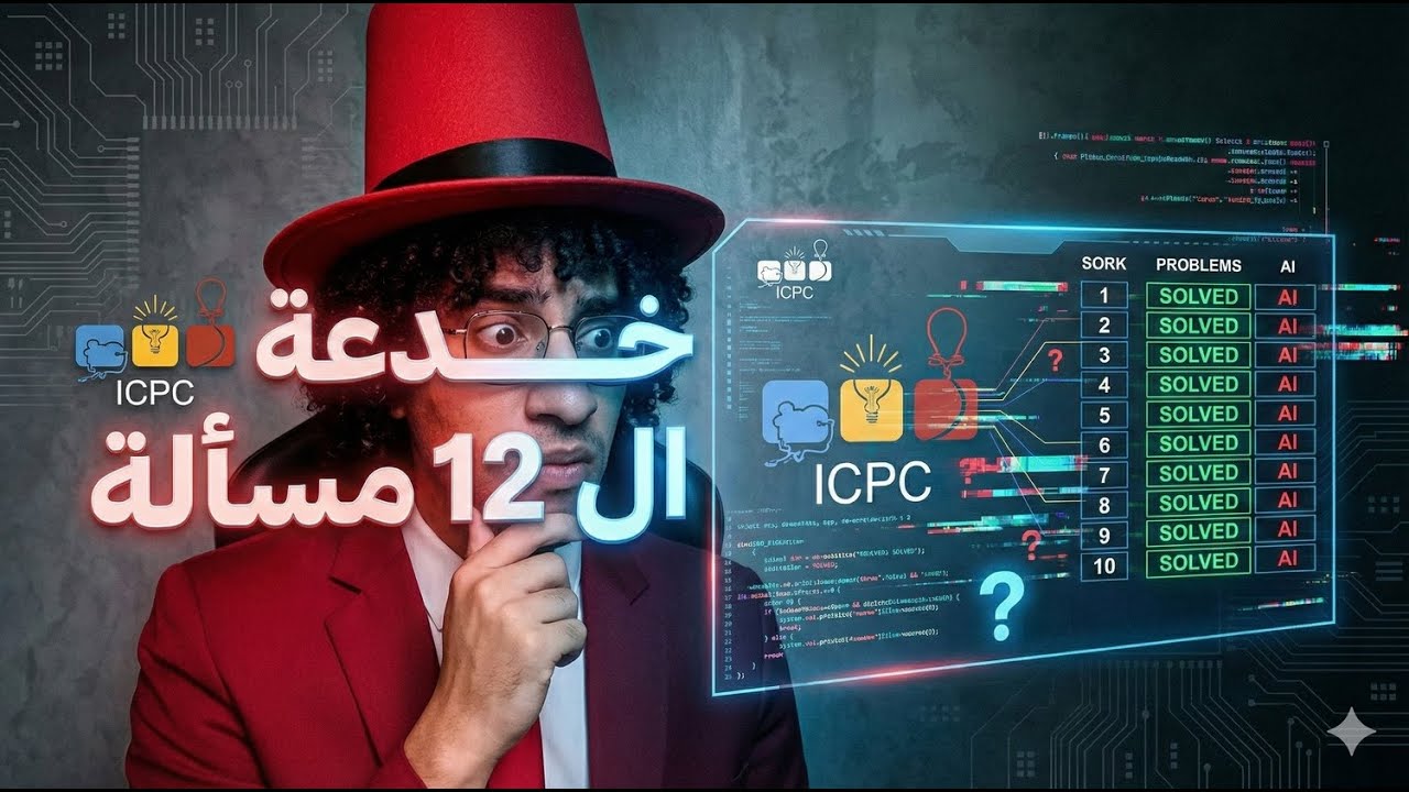🤖 الذكاء الاصطناعي ضد Tourist في نهائيات ICPC العالمية 2025 | OpenAI vs World’s Best Coder 🔥 ...