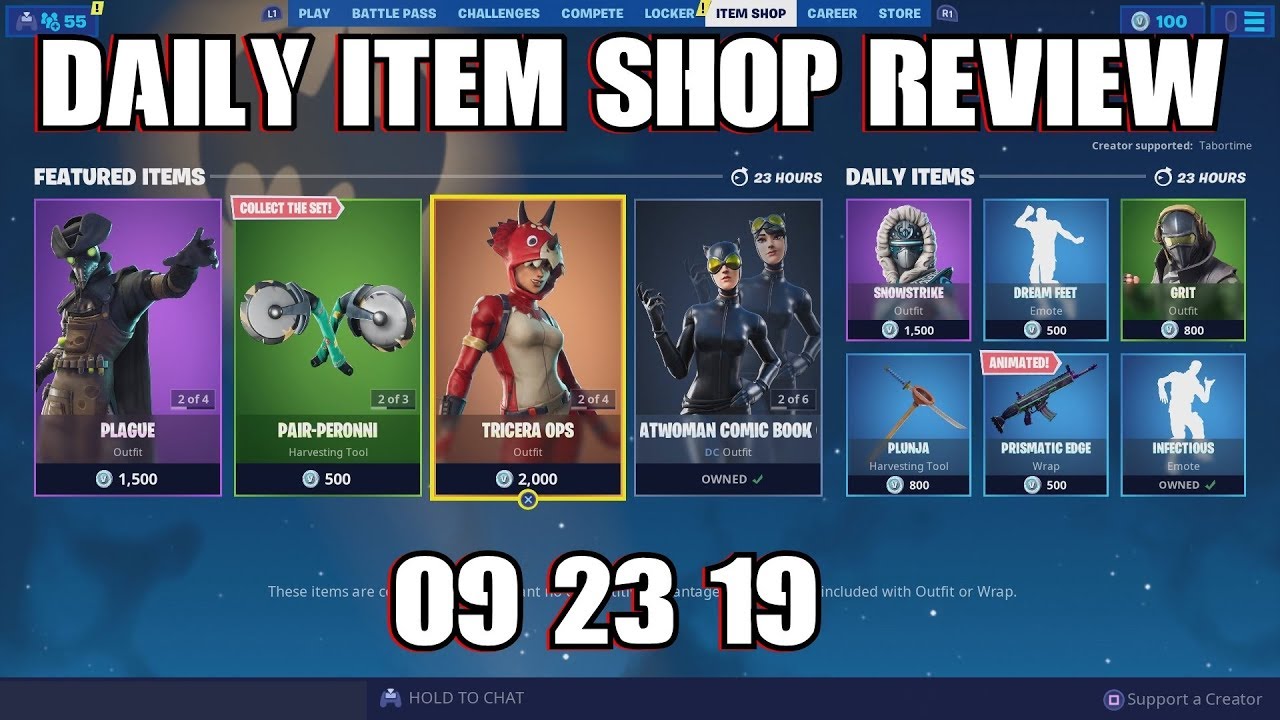 The Diplodocus Returns... Fortnite ITEM SHOP Review [September 23 ...