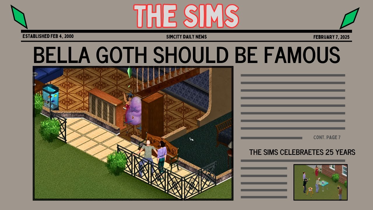 Bella Goth Should Be Famous - Sims 1 - YouTube