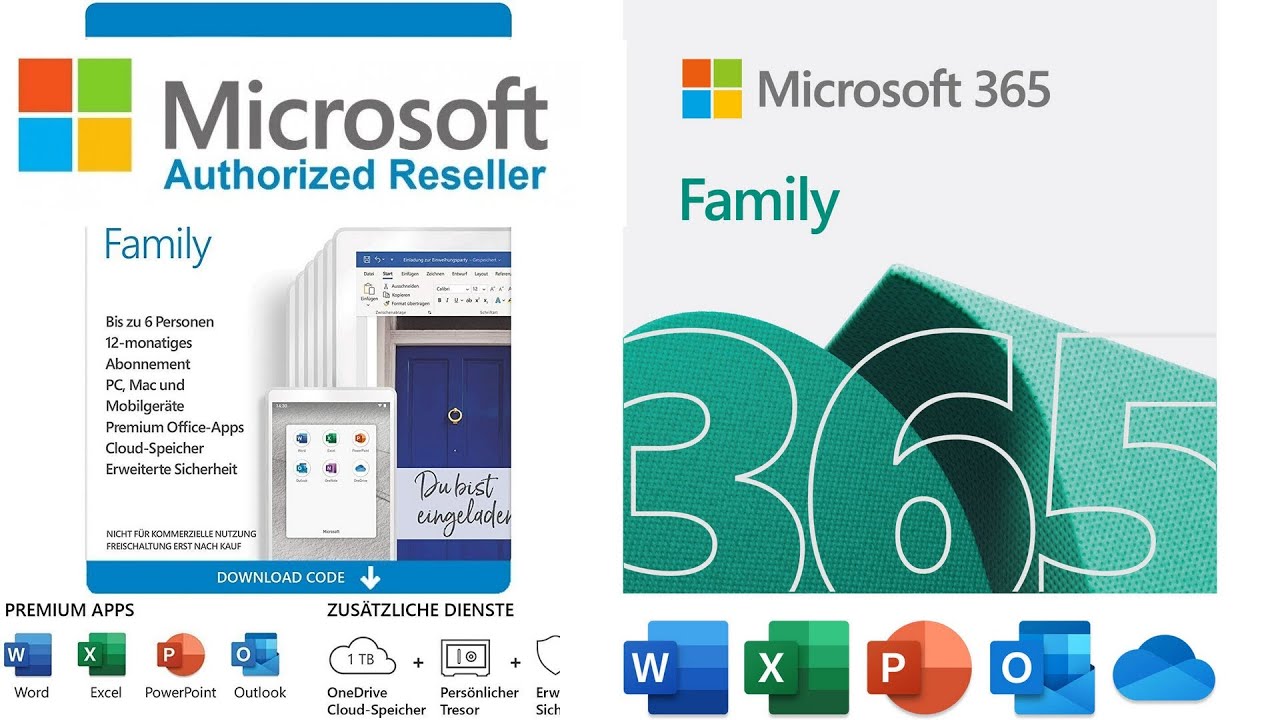 Get MS 365 Microsoft 365 Family Key Code Cheaper 6x1TB OneDrive ...