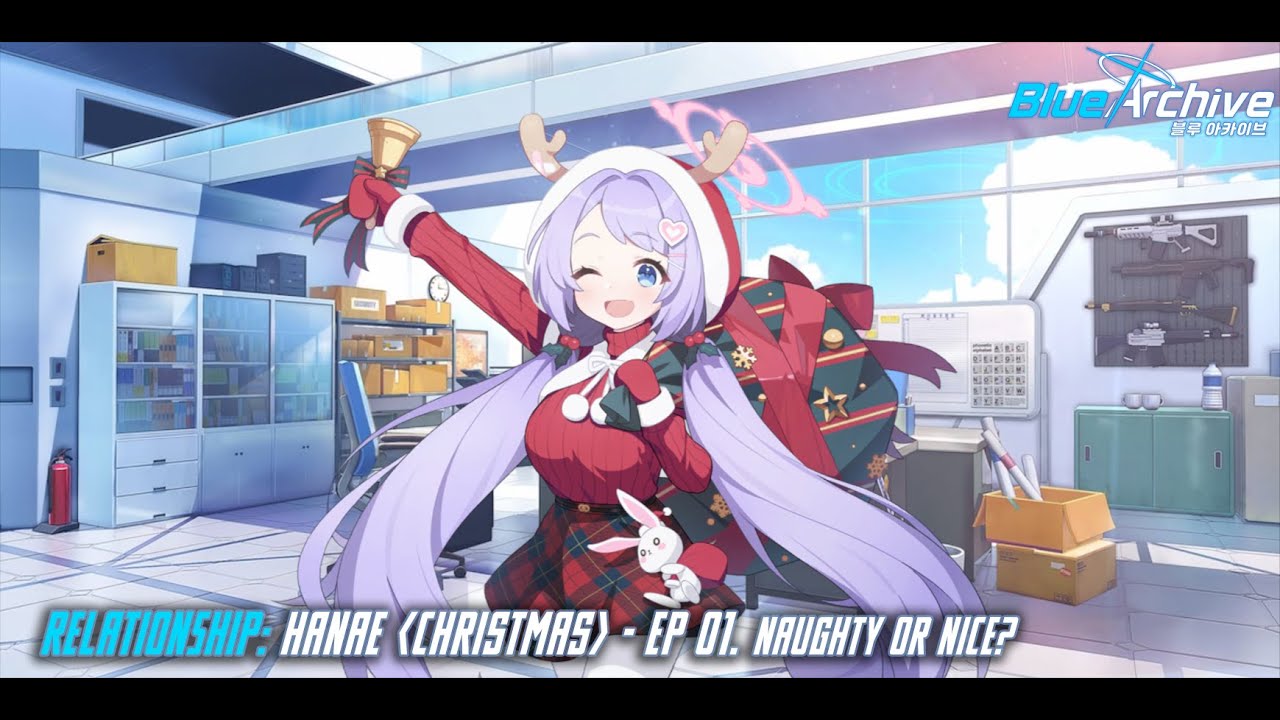 Blue Archive - Relationship Story: Hanae (Christmas) - EP 01. Naughty ...