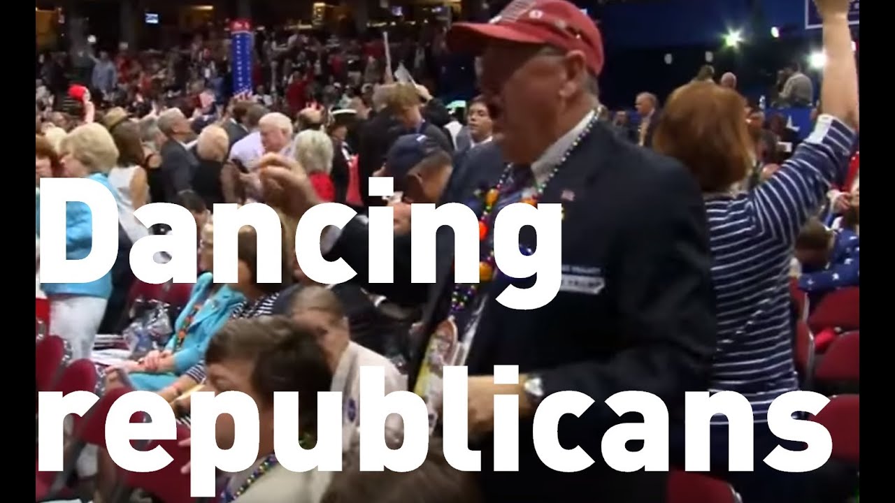 Donald Trump's dancing delegates celebrate end of Republican convention ...