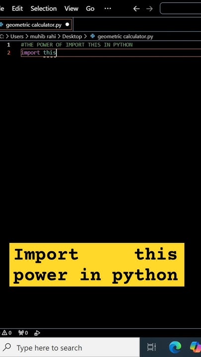 Import this power in python __ poem in python __ run import this in python for informative poem ...