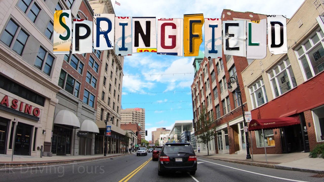 Springfield 4k - Driving Downtown - Massachusetts, USA - YouTube
