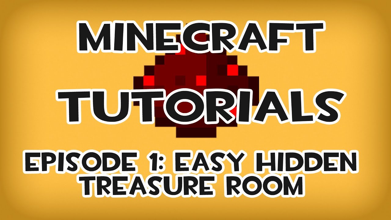 Minecraft Tutorials - Episode 1: Easy hidden treasure room - YouTube