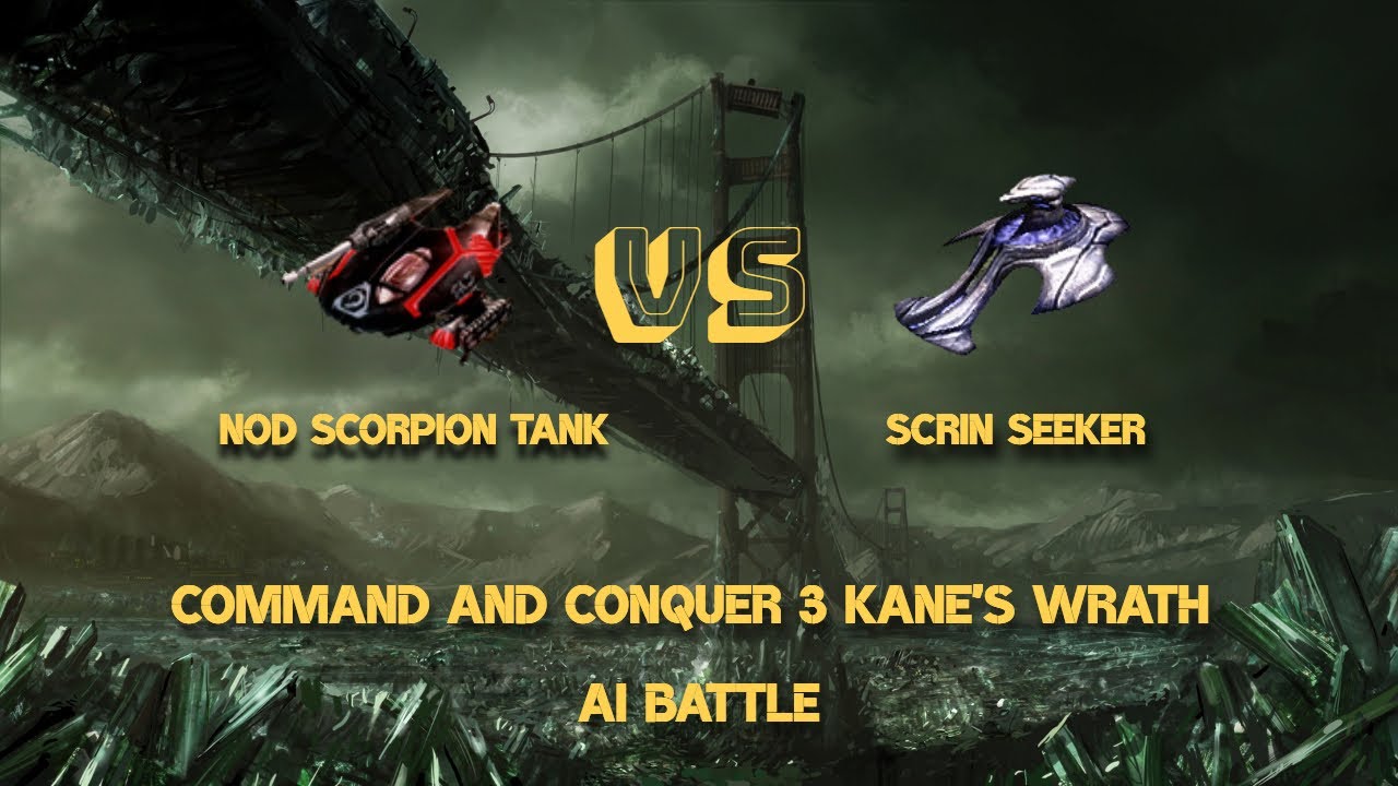 Command and Conquer Kane's Wrath AI Battles - NOD Scorpion tank VS ...