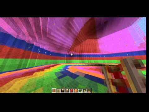 a large colorful house in minecraft!! - YouTube