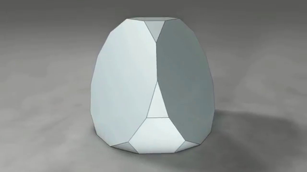 Make 3D Solid Shapes - Bidiminished Truncated Tetrahedron / Дважды ...