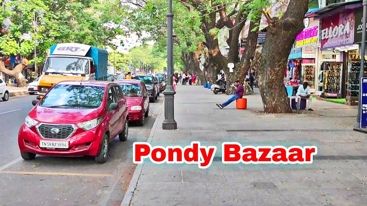 Walk In Pondy Bazar Chennai / Street Walk in Chennai Tamilnadu India ...