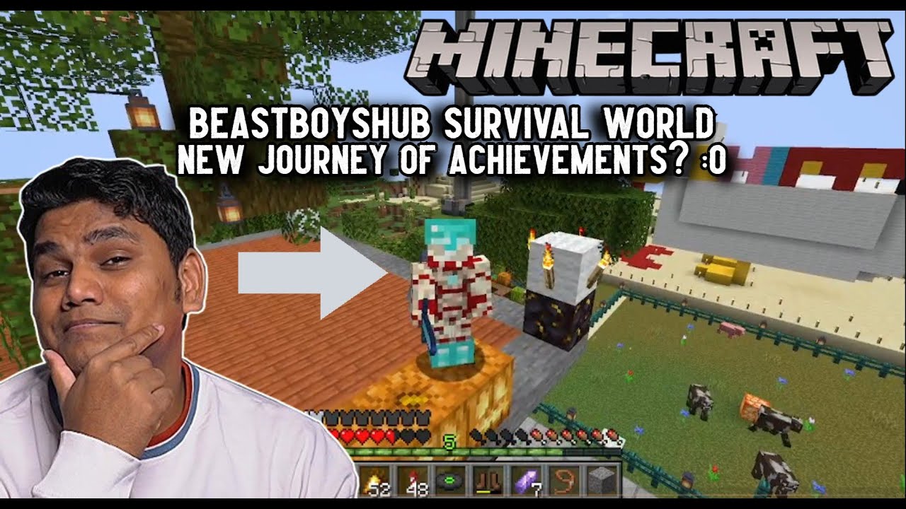 Playing in BBS MINECRAFT WORLD | Doing all the ADVANCEMENTS ? - YouTube