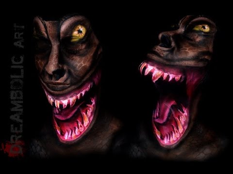 Jurassic Park Raptor Inspired || Makeup Tutorial || - YouTube