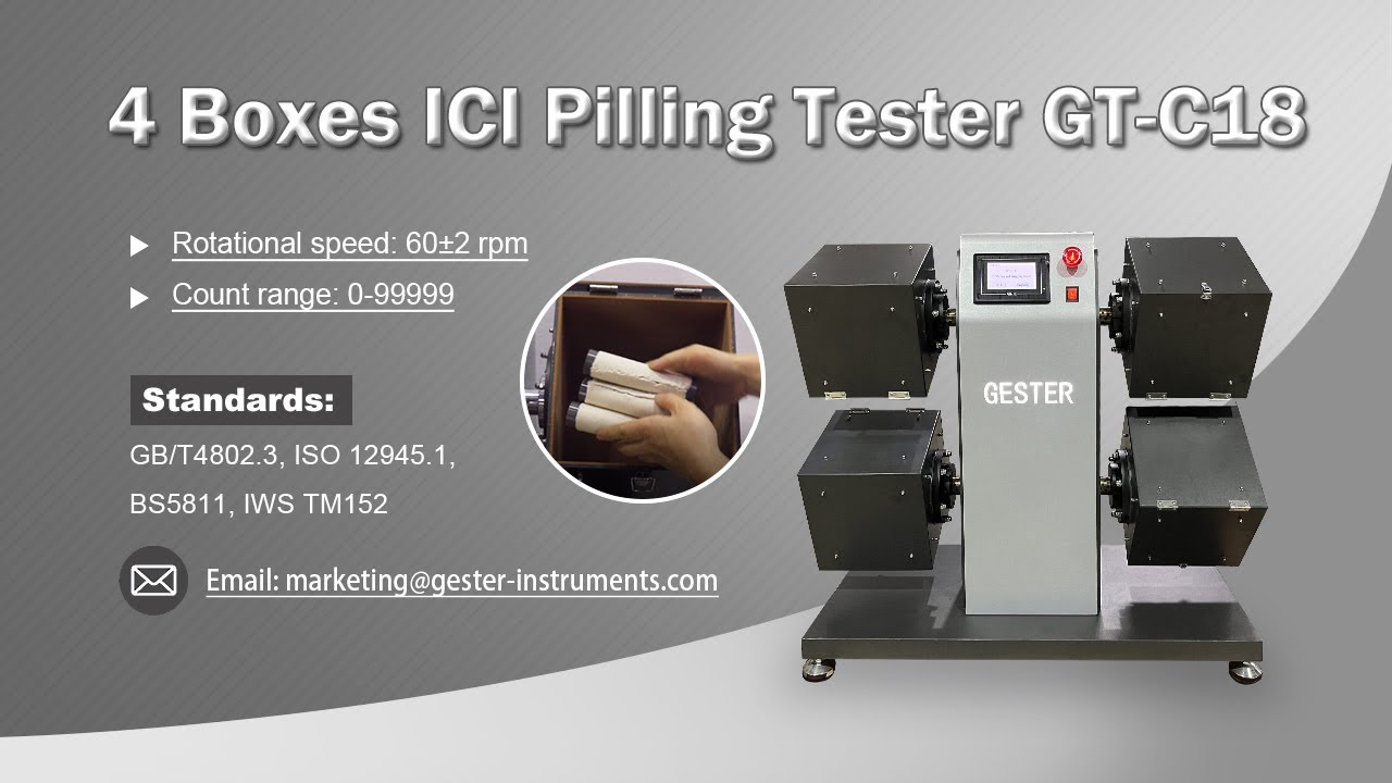 ICI Pilling and Snagging Tester 4 Boxes GT-C18 - YouTube
