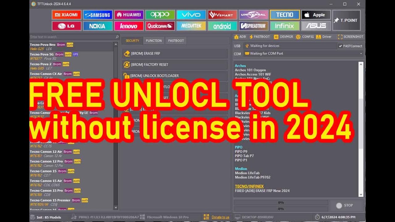 free unlock tool without license in 2024 - YouTube
