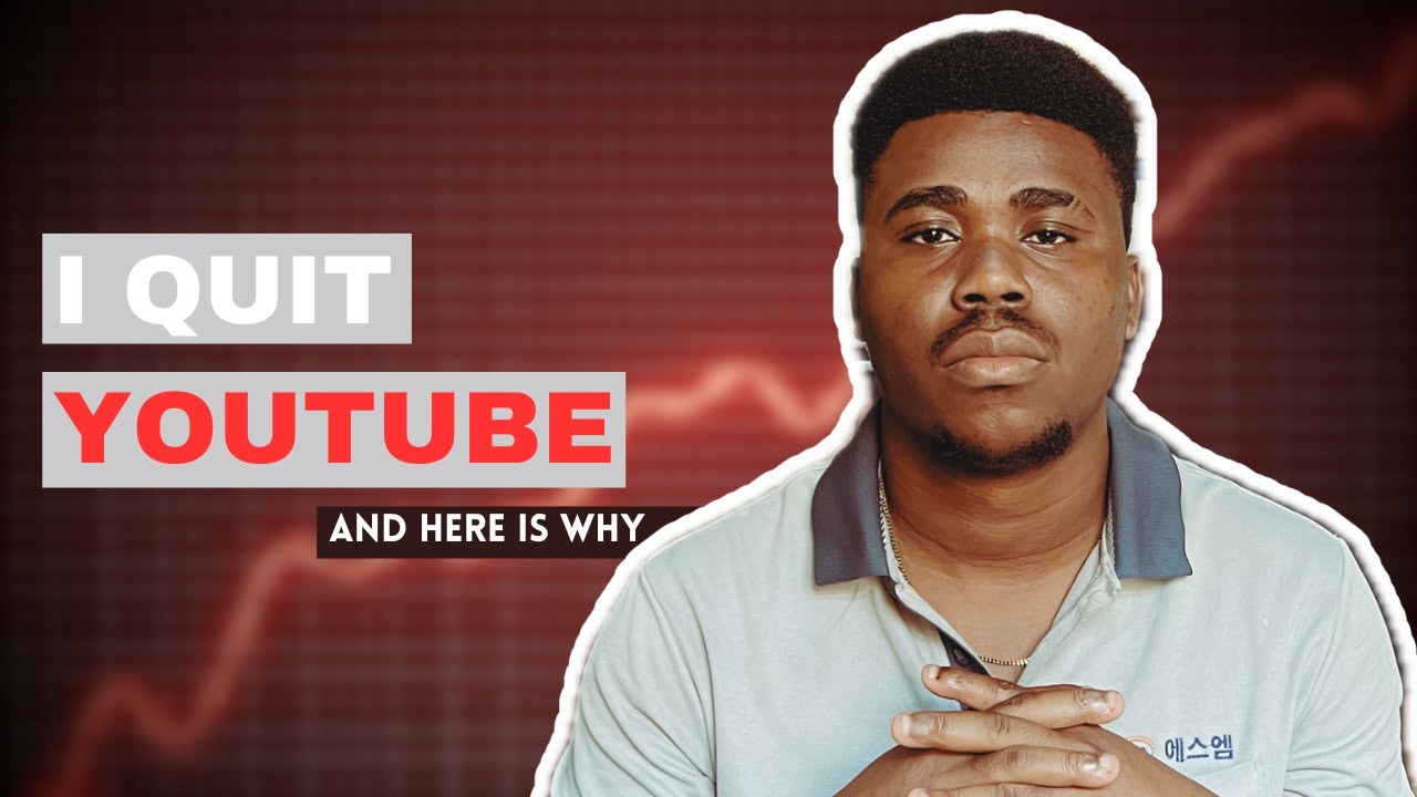 I quit YOUTUBE..... for some time period and HERE IS WHY? - YouTube