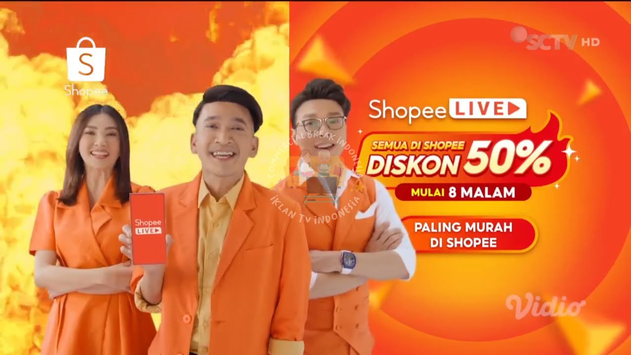 IKLAN SHOPEE LIVE DISKON 50% Ver.1 • 30s (2023) #RubenOnsu # ...