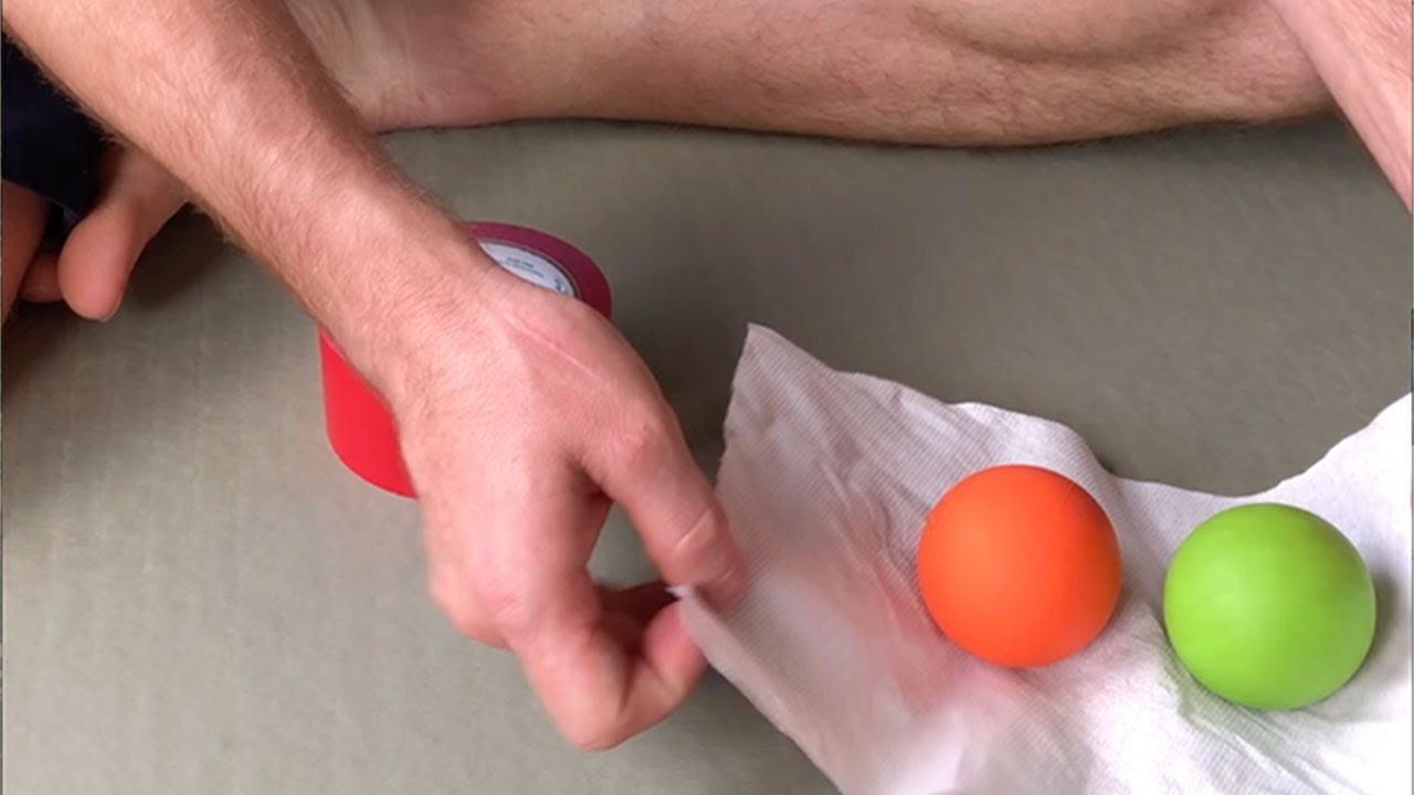 Make a "Peanut" for releasing neck tension and headaches - YouTube