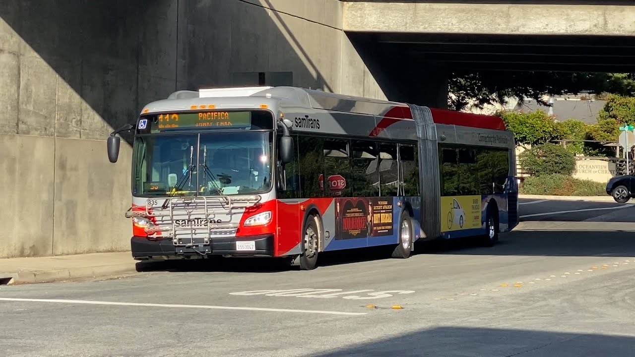 SamTrans New Flyer XD60 No.835 on Route 112 - YouTube