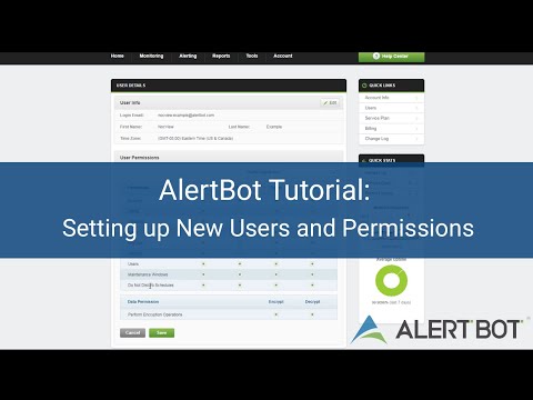 AlertBot Tutorial: Setting up New Users and Permissions - YouTube