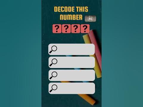 Q122 4-digit challenge - can you guess the number ? #mathmatics # ...
